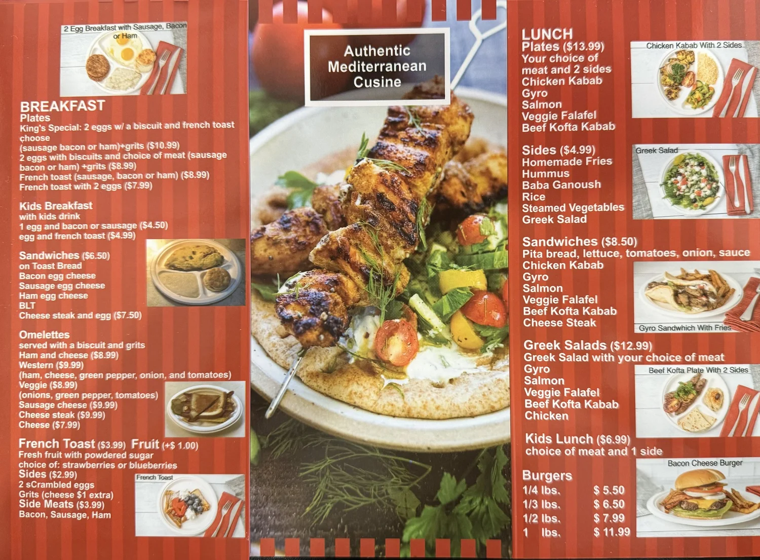 Menu — King Kabab