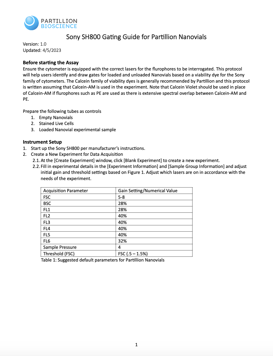 Technical Notes — Partillion Bioscience - Unlocking Functional Single ...