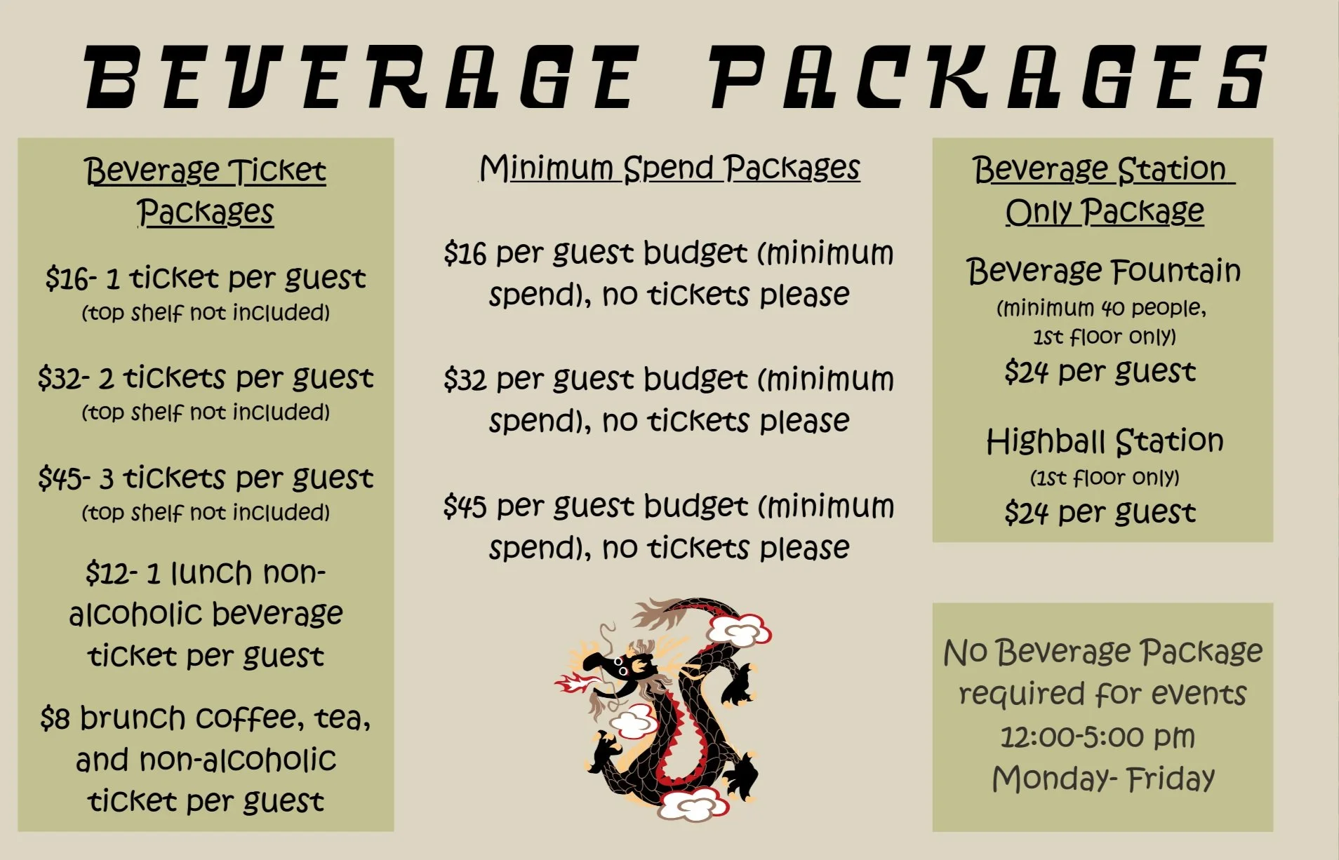 Modern Tiki Bar Private Event Booking Form | Cambridge, MA | Wusong ...