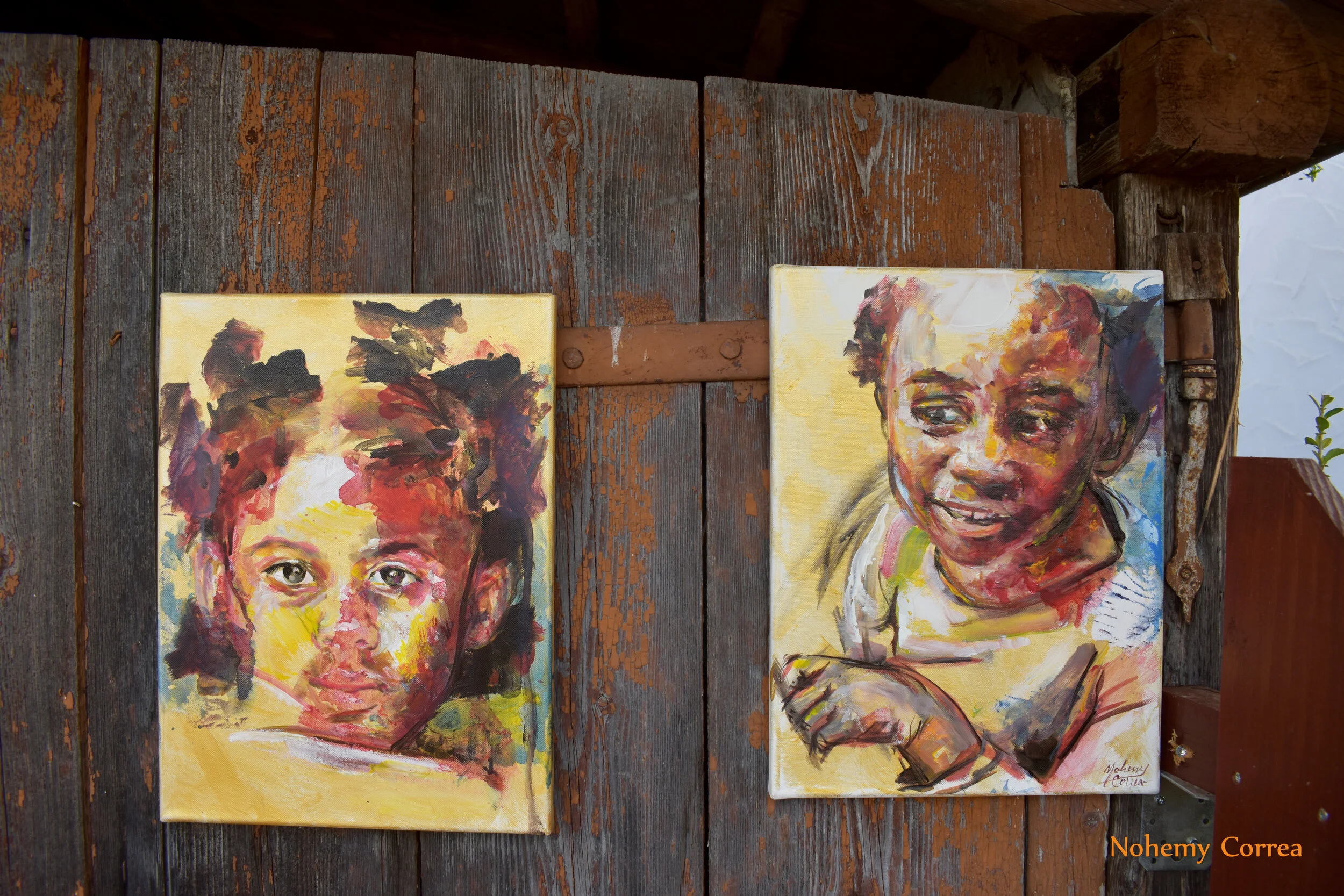 Original Isabella & Seraphin Autism Set DIPTYCH — Nohemy Correa Gallery