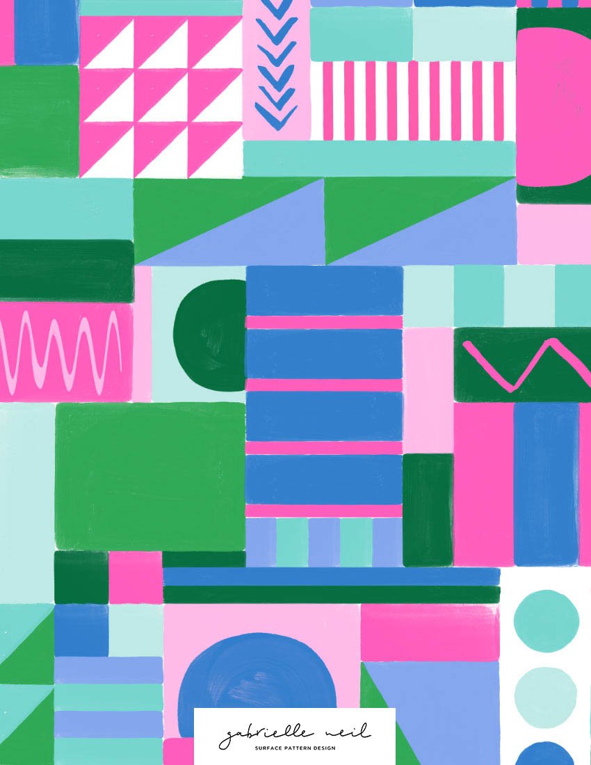 Painted Geos — Gabrielle Neil