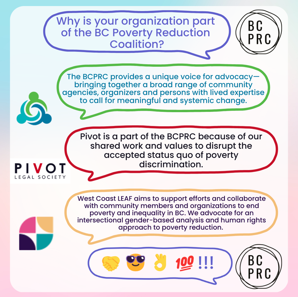 Quarterly Member Spotlight: March 2023 — BC Poverty Reduction Coalition