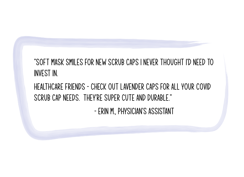 Lavender Caps I Scrub Caps