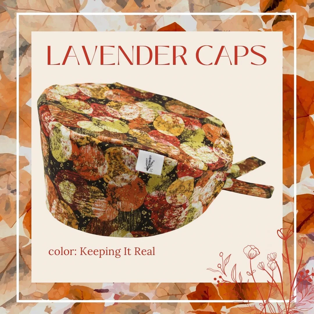 Lavender Caps I Scrub Caps