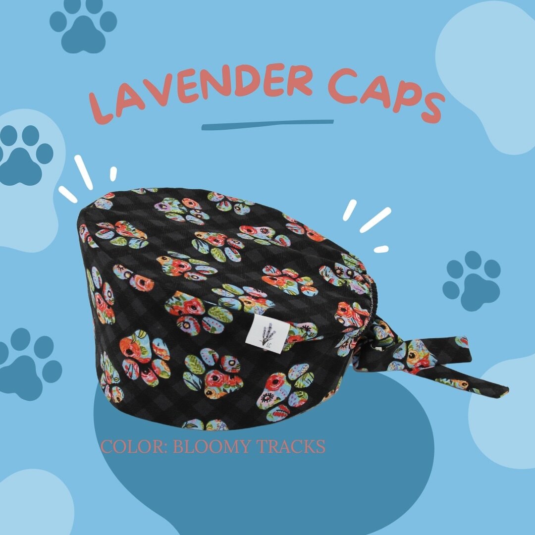 Lavender Caps I Scrub Caps