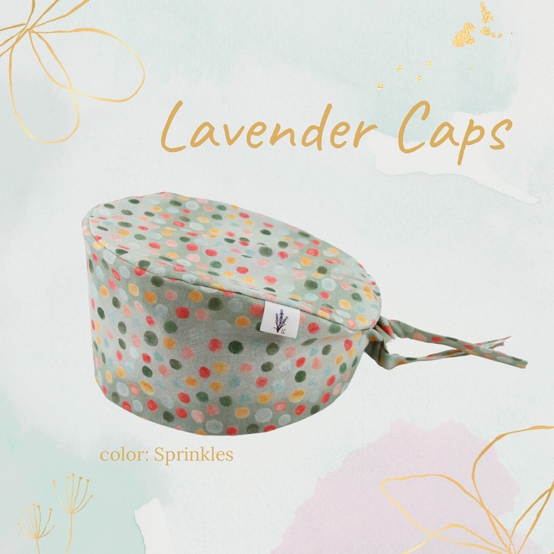Lavender Caps I Scrub Caps