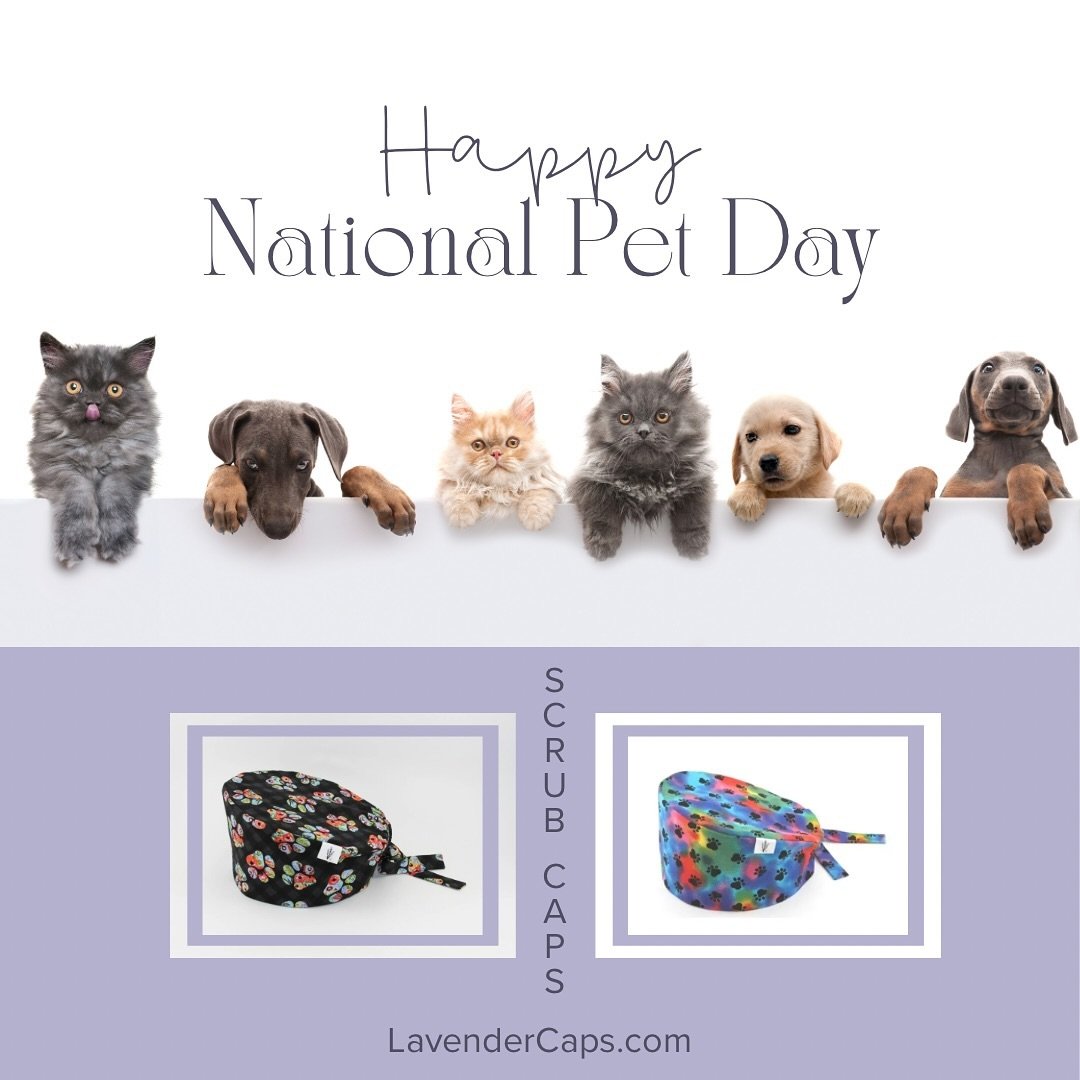 Lavender Caps I Scrub Caps