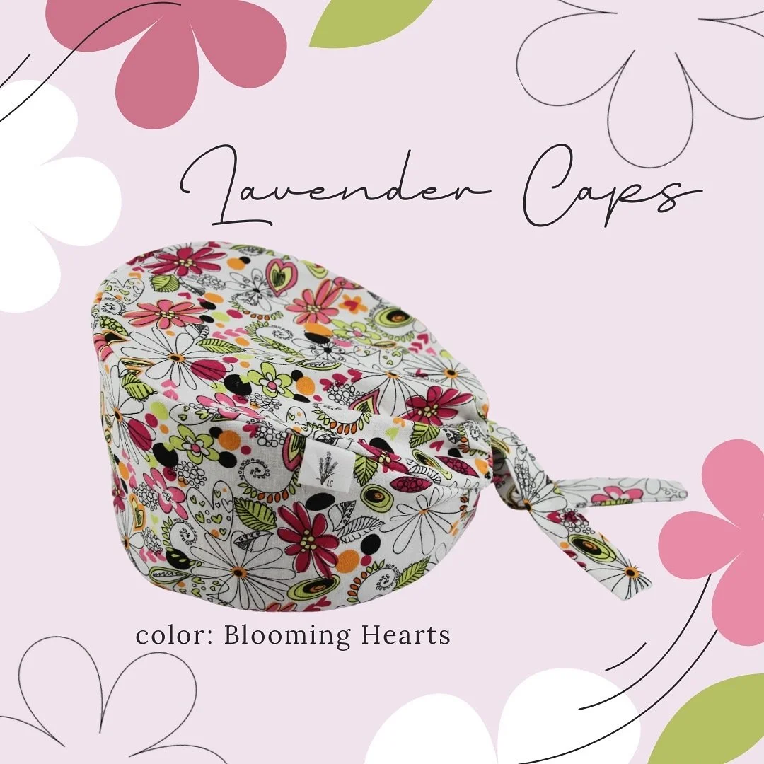 Lavender Caps I Scrub Caps