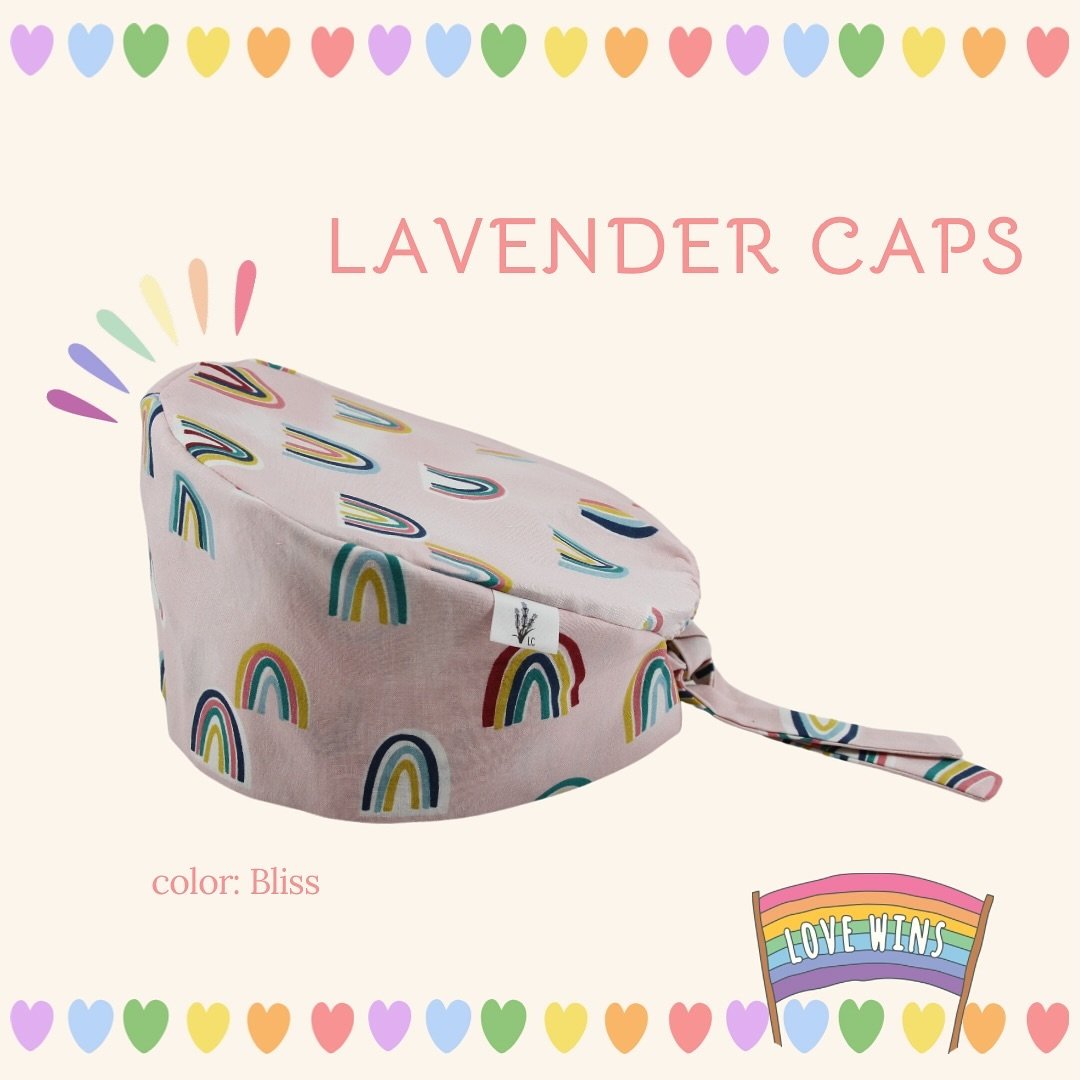 Lavender Caps I Scrub Caps