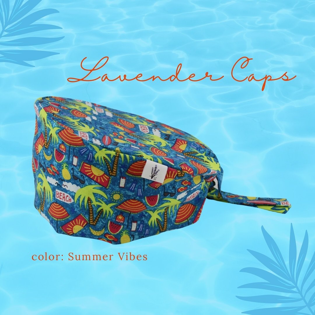 Lavender Caps I Scrub Caps