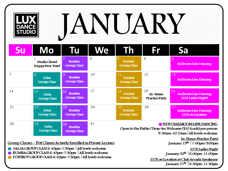 Group Classes & Workshops — LUX Dance Studio