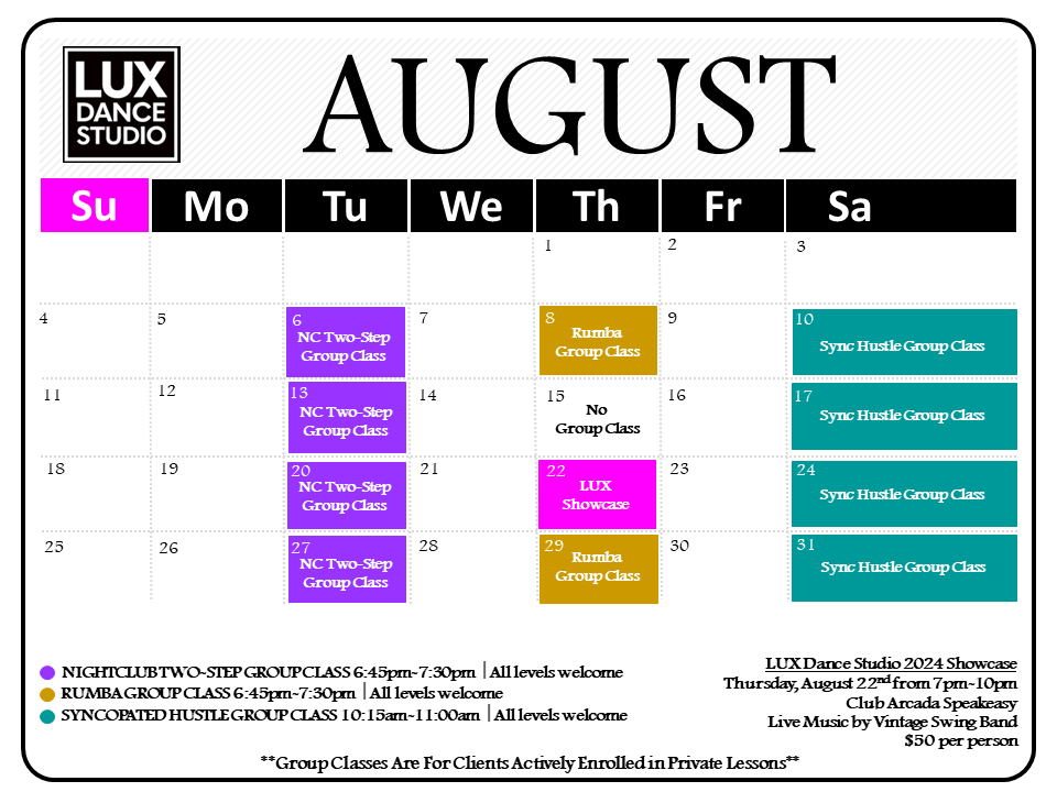 Group Classes & Workshops — LUX Dance Studio