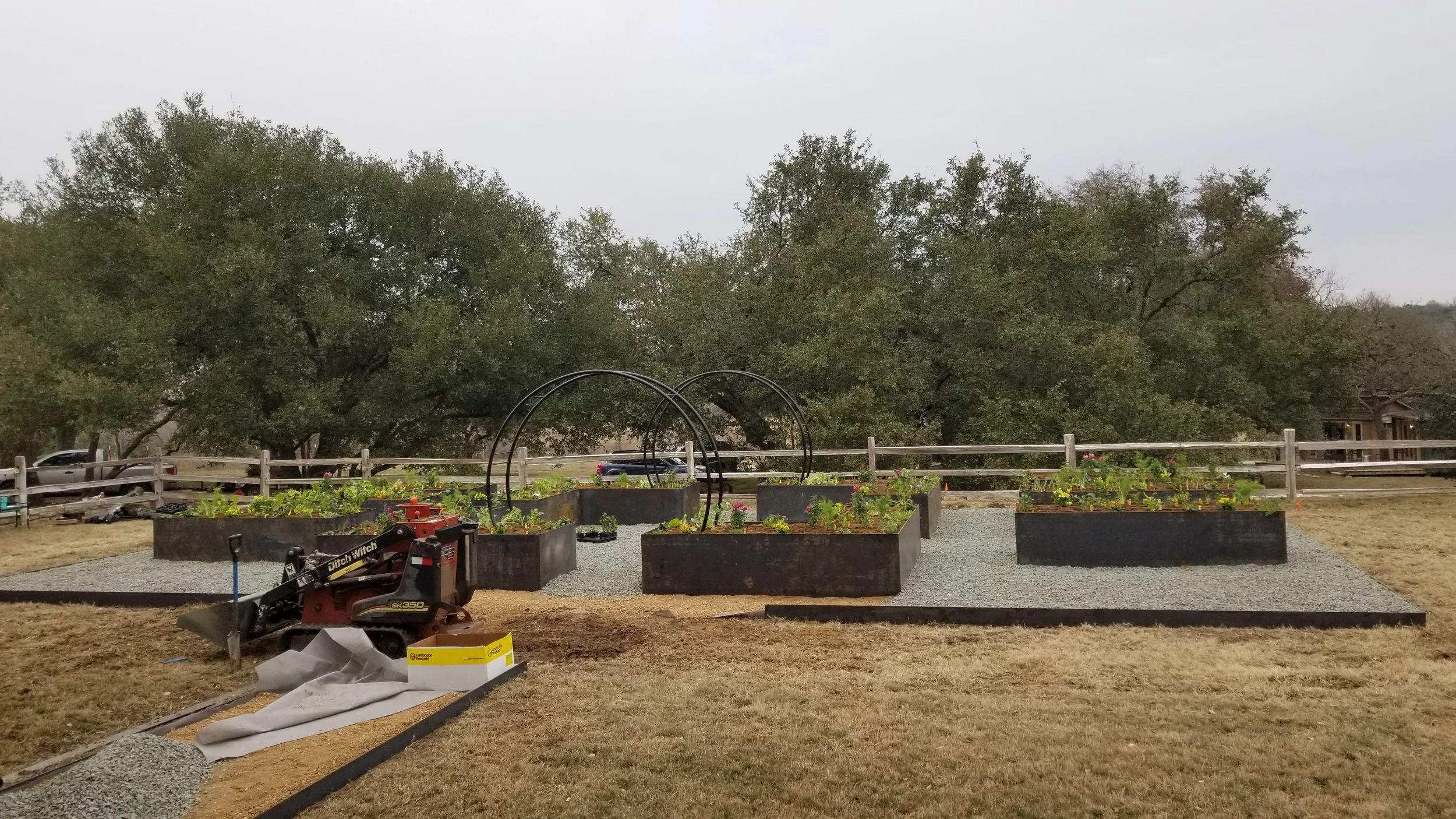 Large raised bed garden in Driftwood — Texas Raised Gardens
