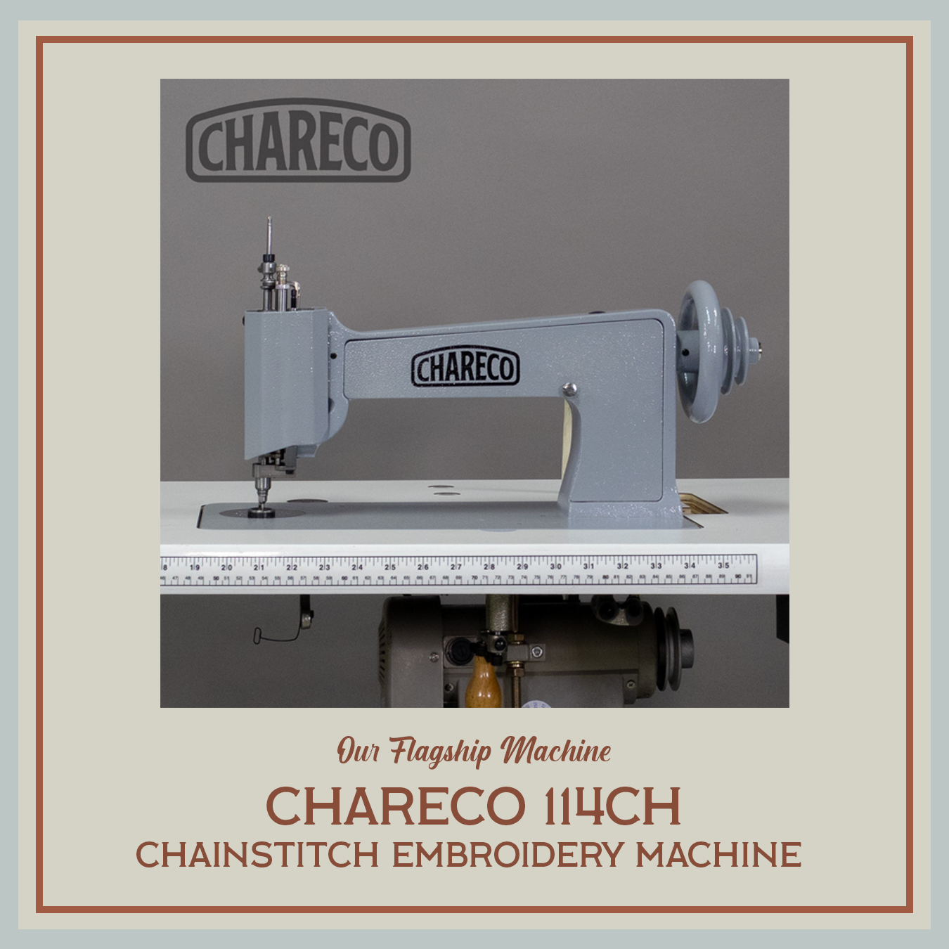 Chareco Sew - Chainstitch Embroidery and Bonnaz Machines