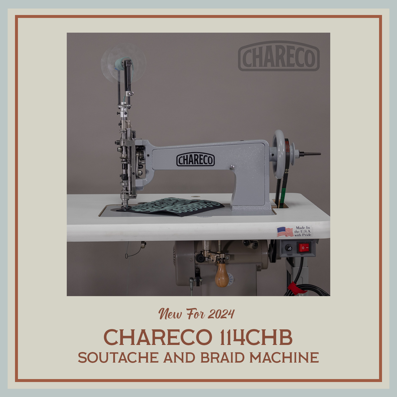 Chareco Sew - Chainstitch Embroidery and Bonnaz Machines
