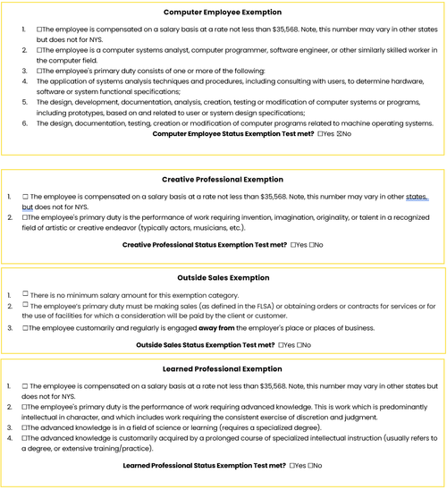 Exempt vs. Non-Exempt Status (Updated for 2026) — Ally HR Partners