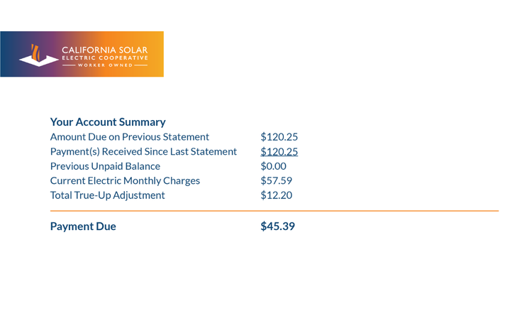 Understanding your PG&E True-up bill — California Solar