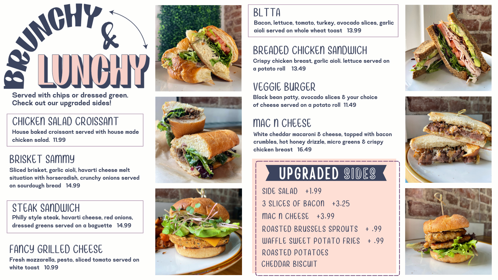 Café Menu — Rosé Café