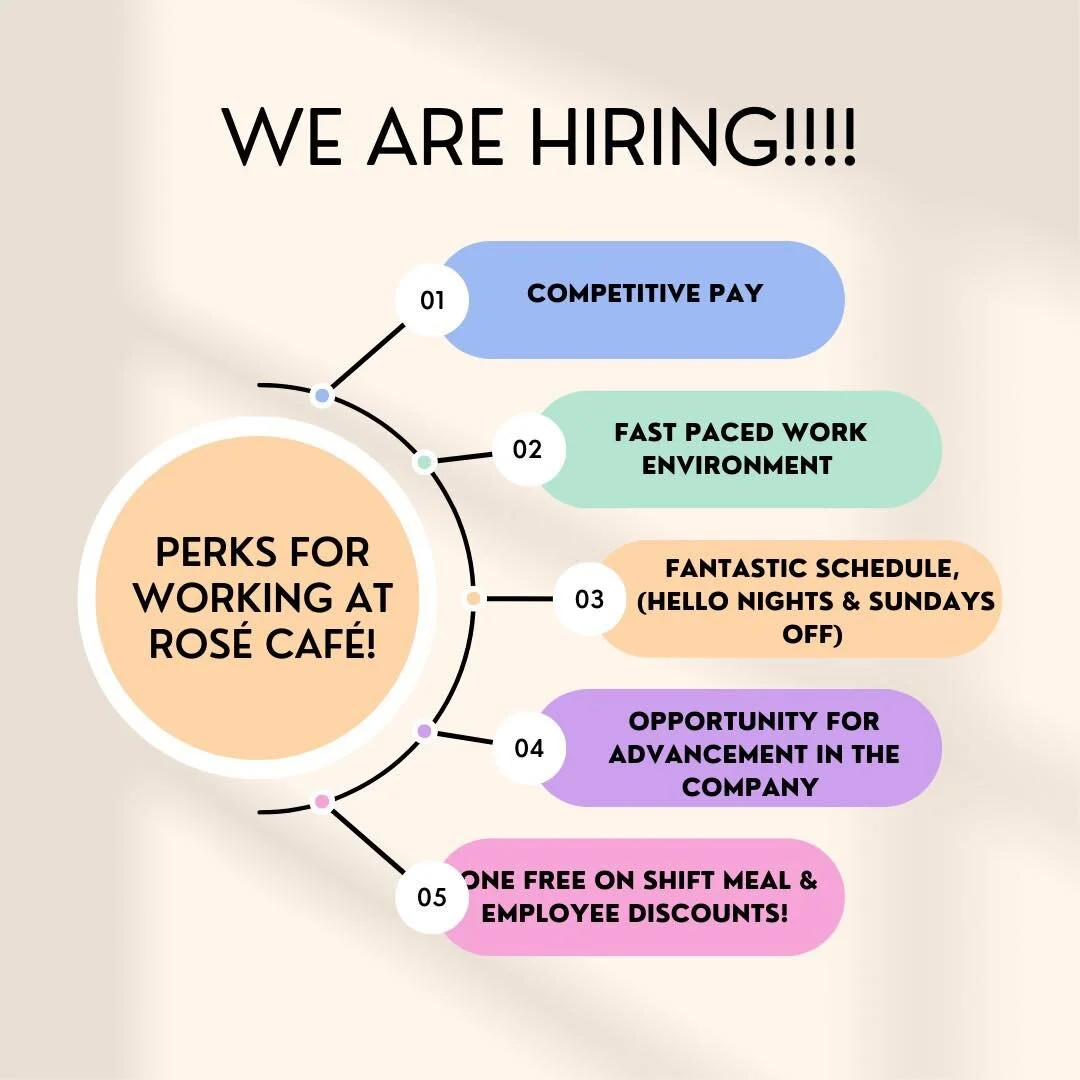 Café Menu — Rosé Café
