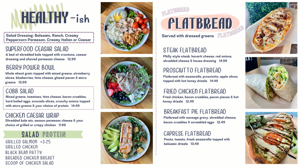 Café Menu — Rosé Café