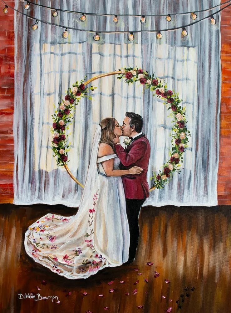 Live Wedding Painting Portfolio — Debbie Bowman Art