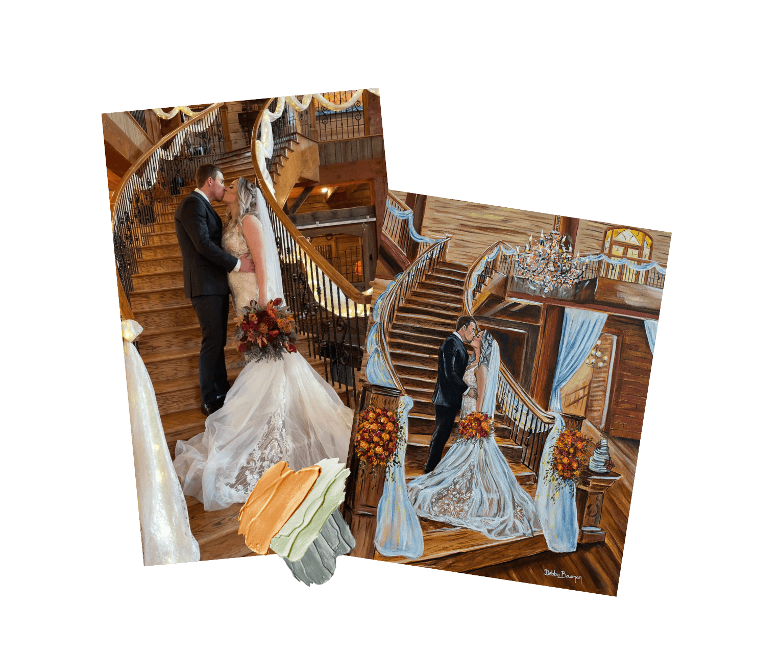 Live Wedding Painting — Debbie Bowman Art