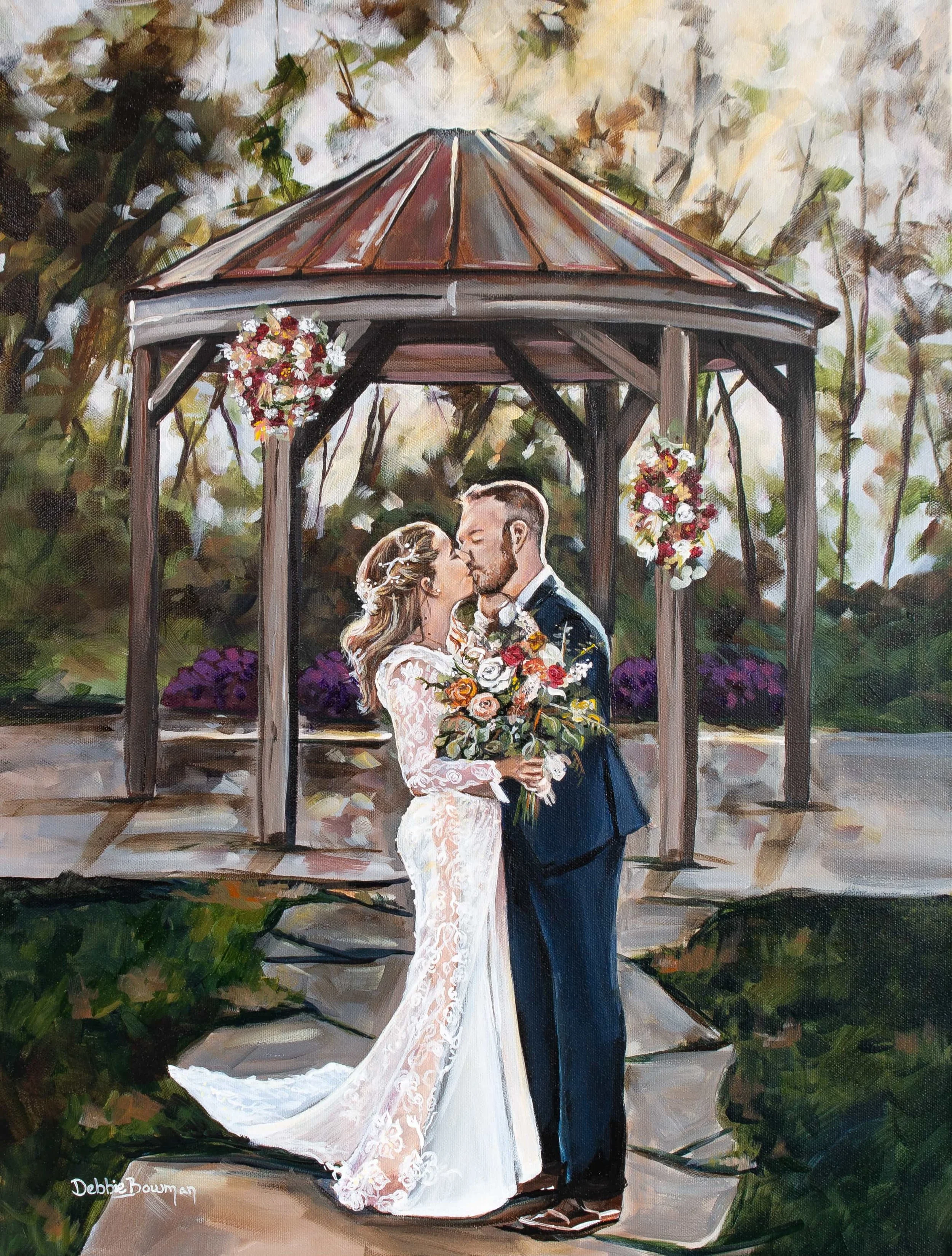 Live Wedding Painting — Debbie Bowman Art