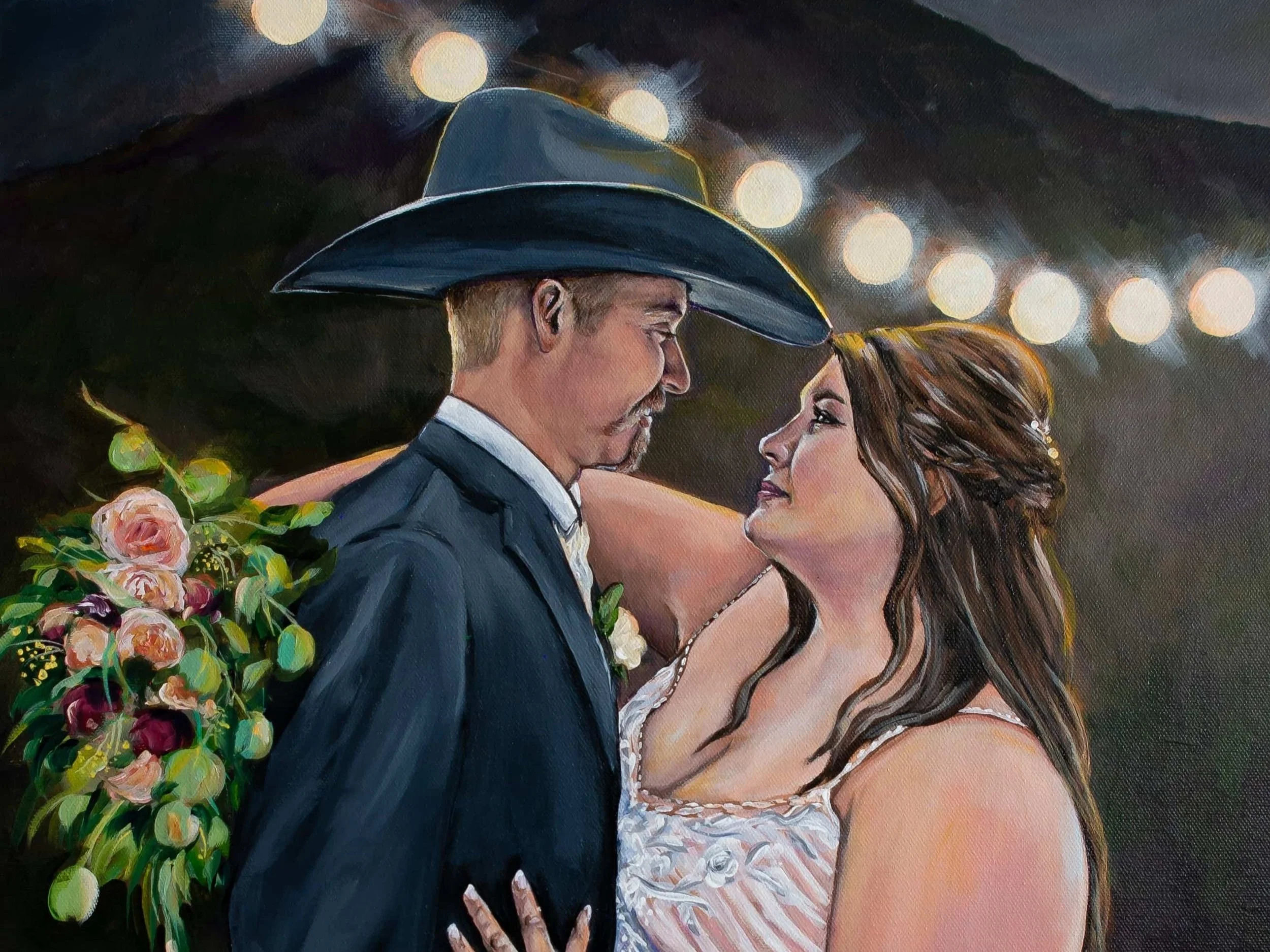 Live Wedding Painting — Debbie Bowman Art