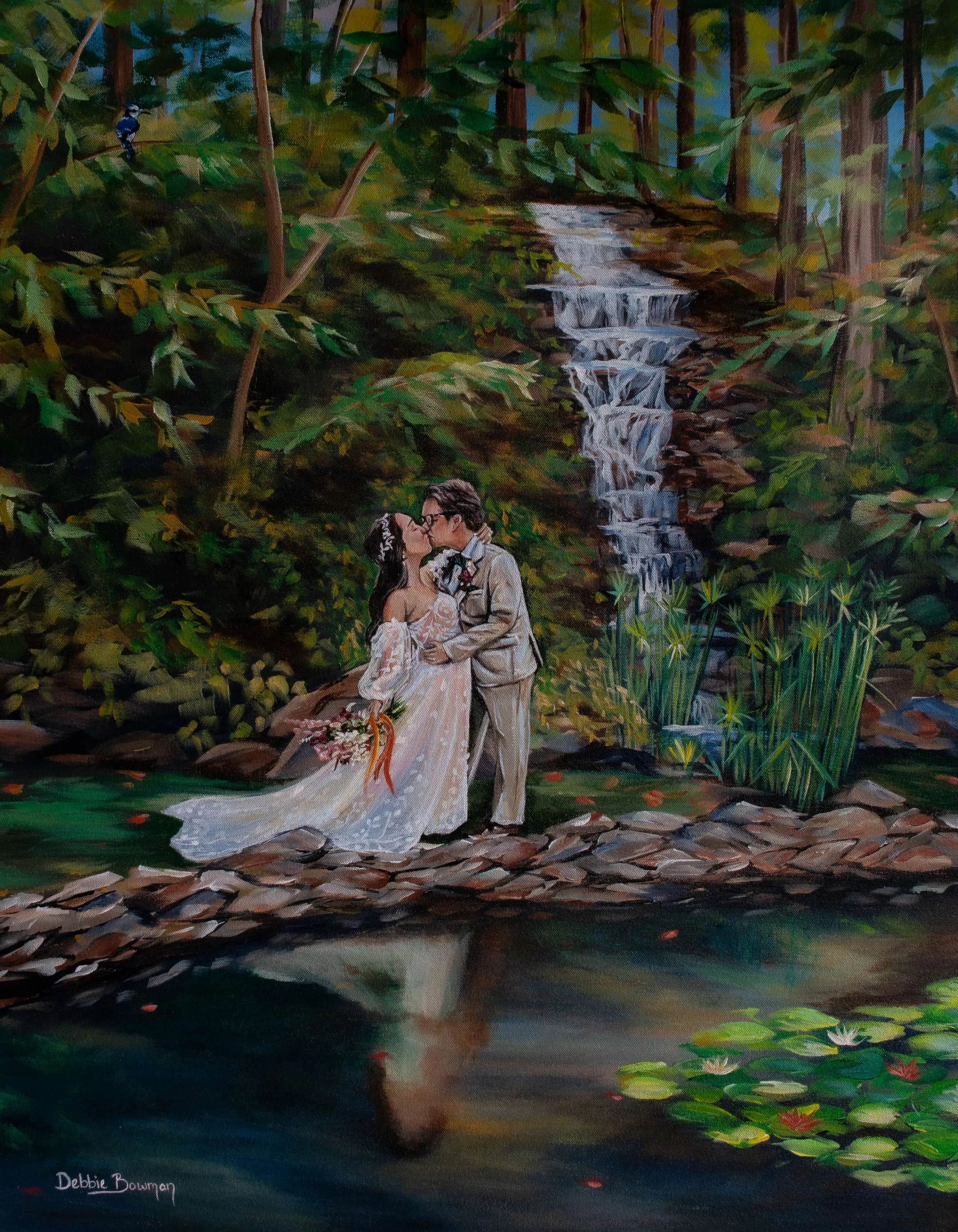 Live Wedding Painting — Debbie Bowman Art