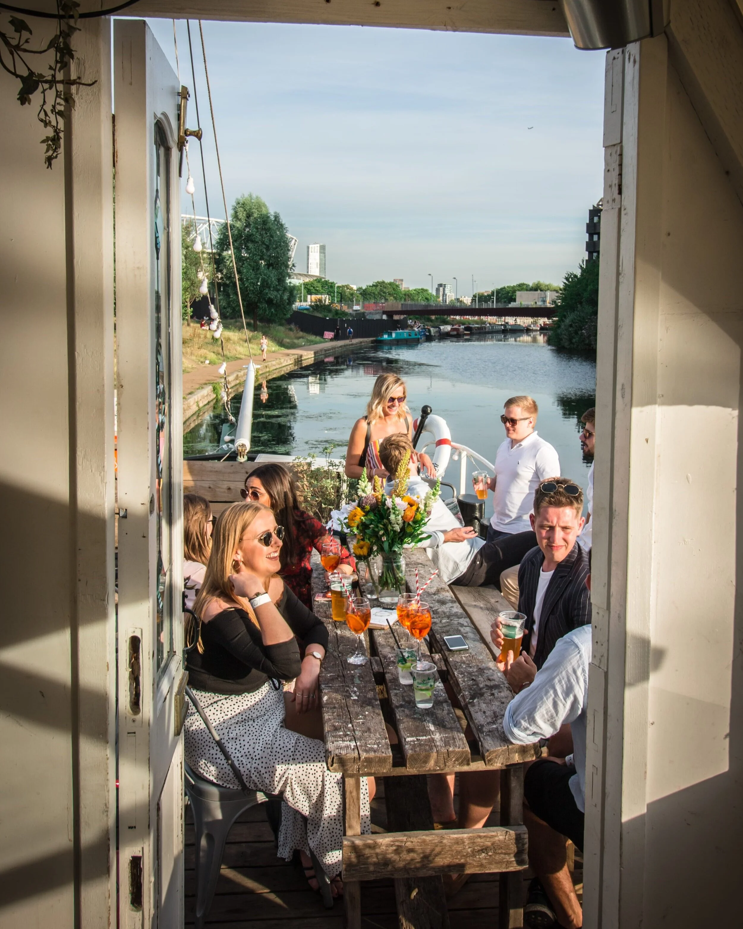 Restaurant - Outdoor Dining — Barge East