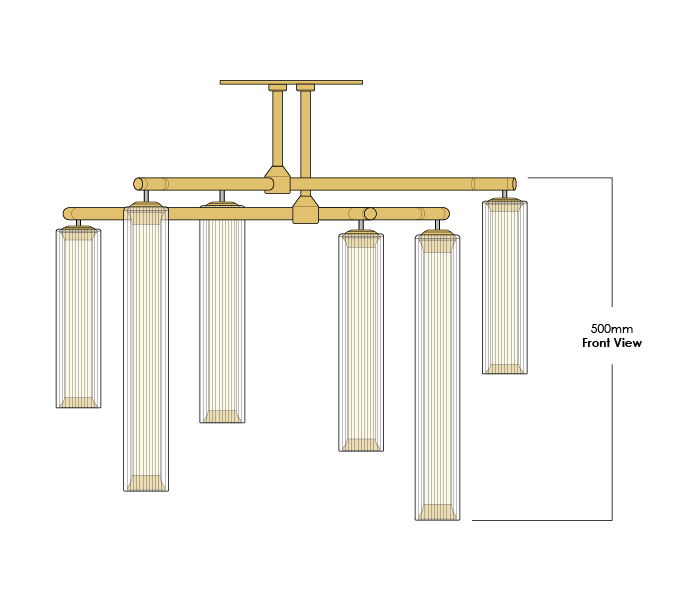 Fresnel Chandelier — Candescent Lighting