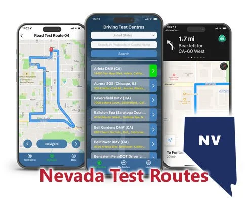 Nevada Driving Test Routes - NV DMV Route App Download