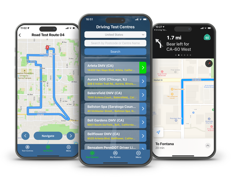 DMV Practical Driving Test Routes
