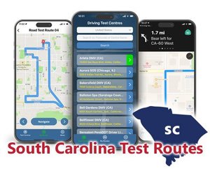 South Carolina Driving Test Routes - SCDMV Route App