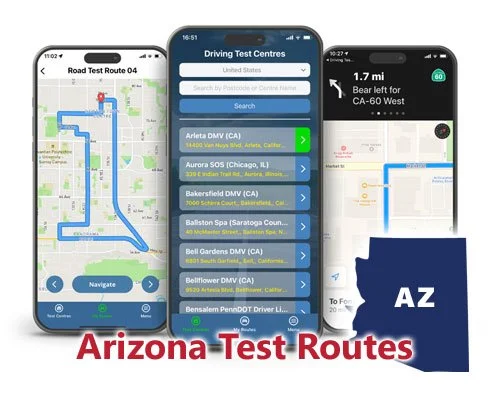 Arizona Driving Test Routes - MVD Route App