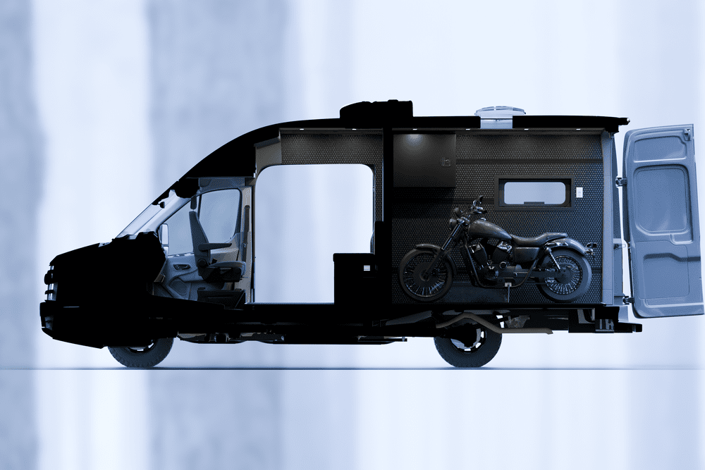 MKM Motorcycle Transit Van — Vanna Adventure Vans