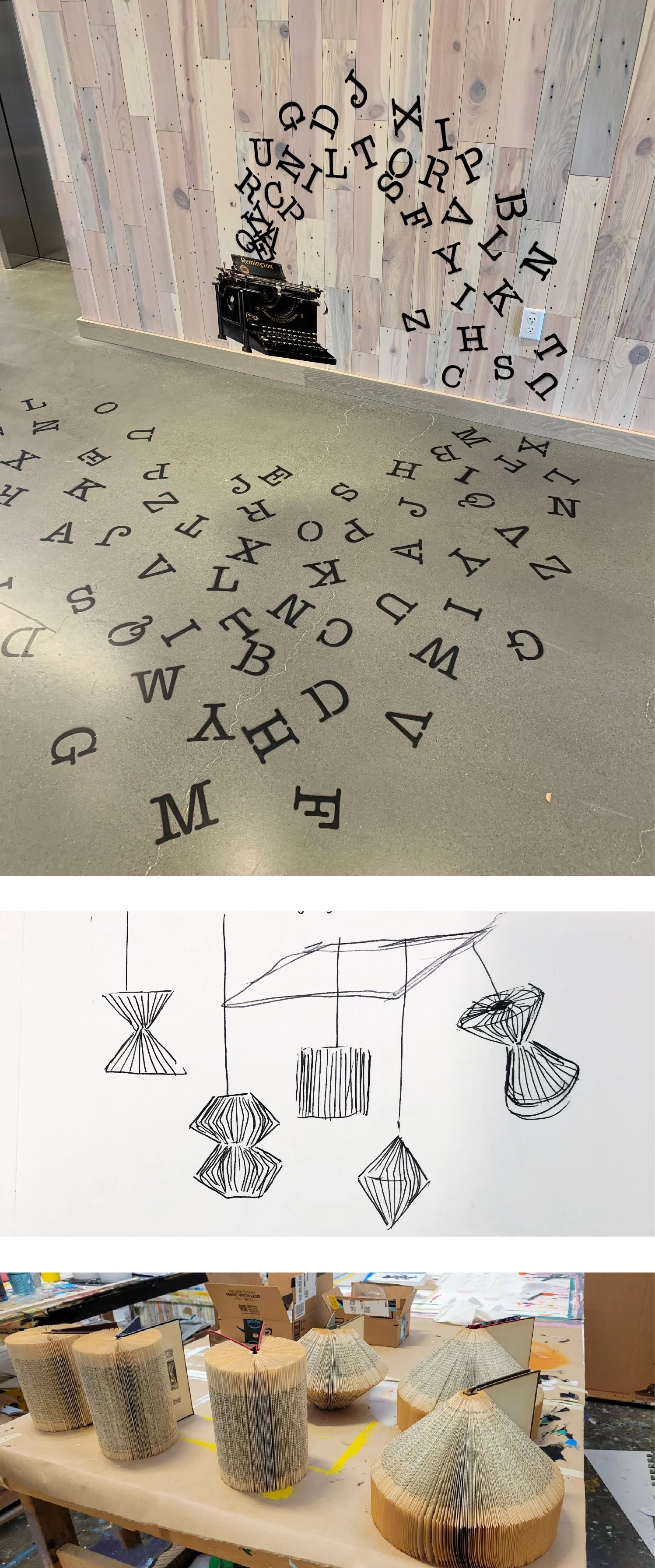 Typewriter and Hanging Books — GRAND IMAGE