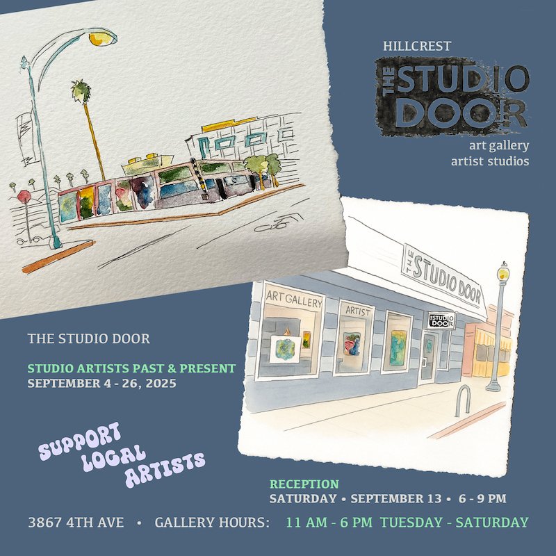 Welcome to The Studio Door: Hillcrest's Premier Art Gallery