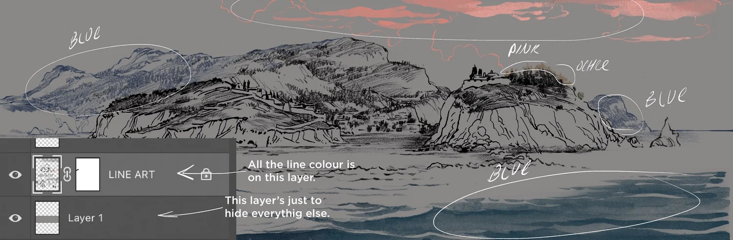 How to Colour Line Art — Tony Cliff