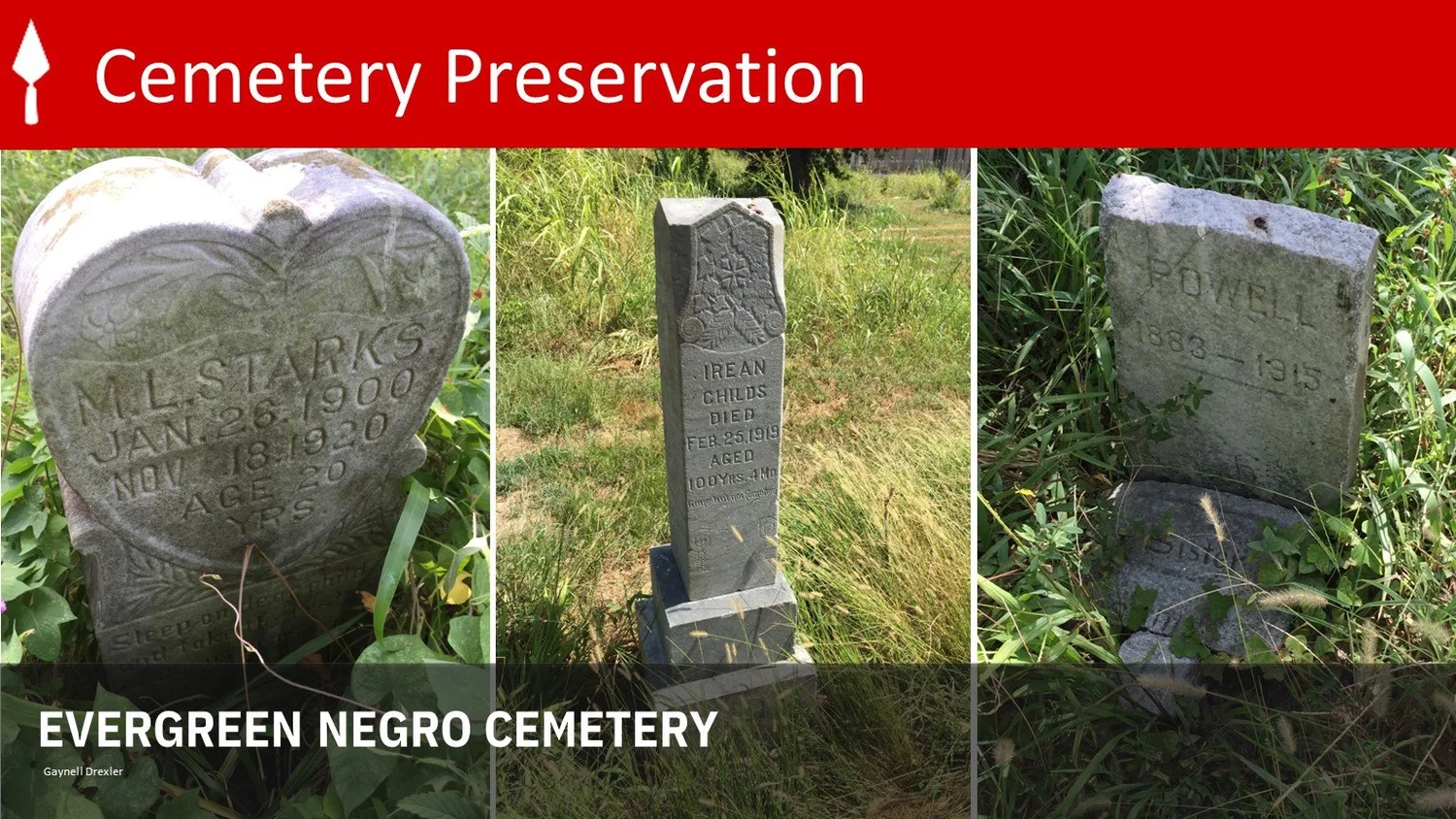 Cemetery Preservation: Evergreen Negro Cemetery RESCHEDULED TO MAY 3 ...