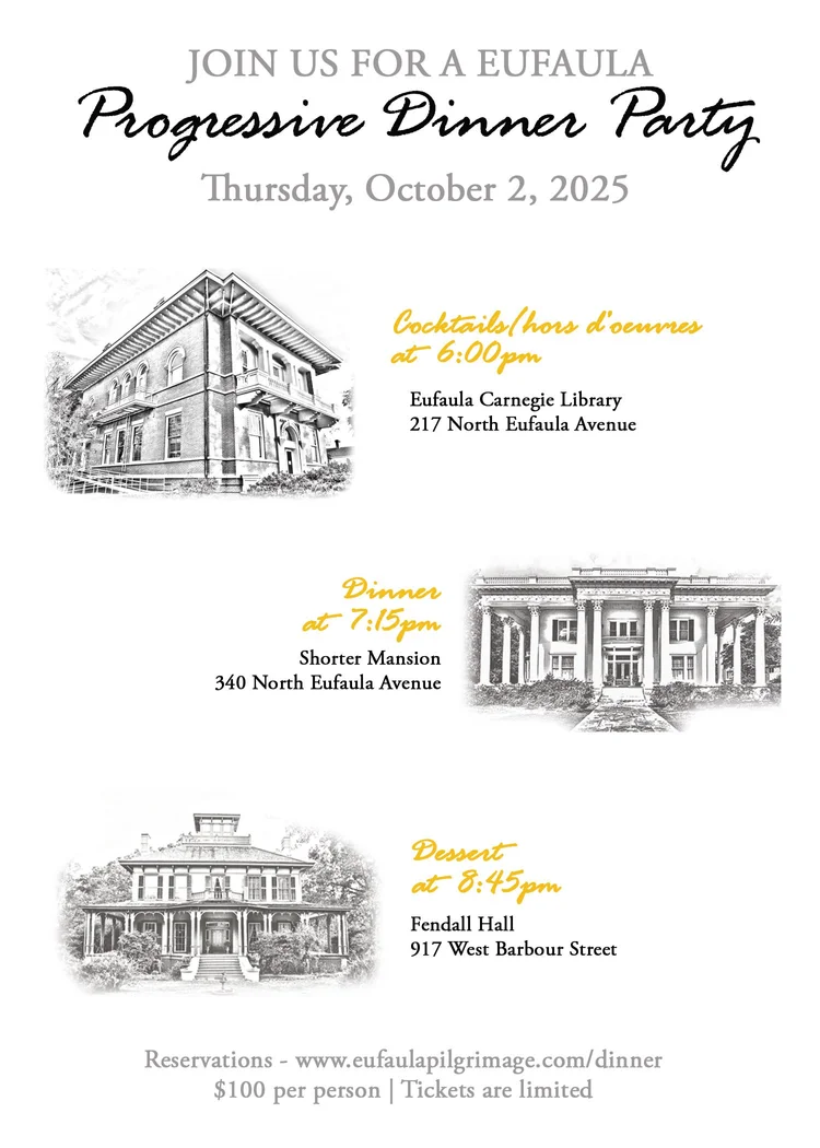 Progressive Dinner Party — Eufaula Heritage Association