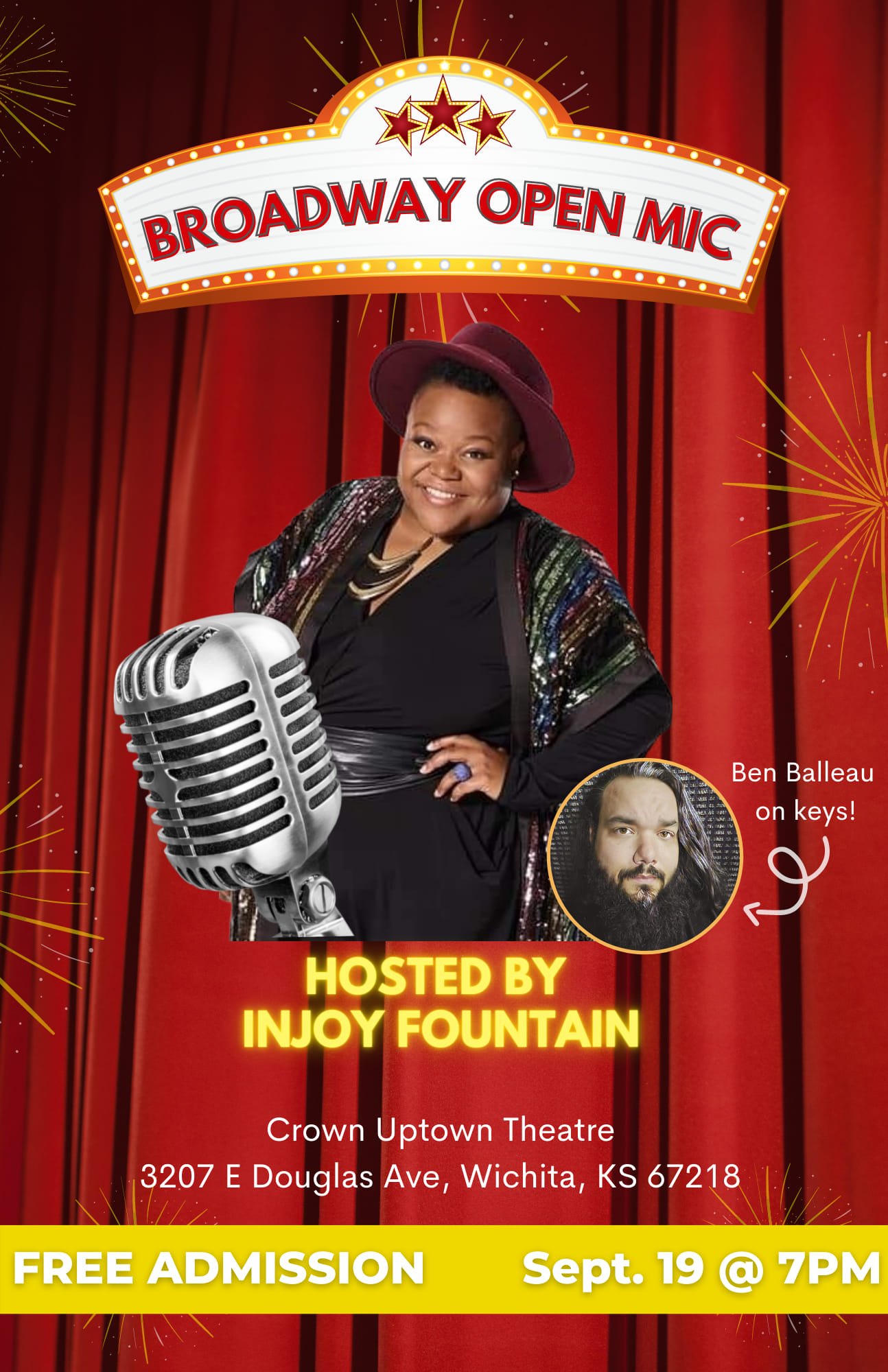 Broadway Open Mic With Injoy Fountain Crown Uptown Theatre