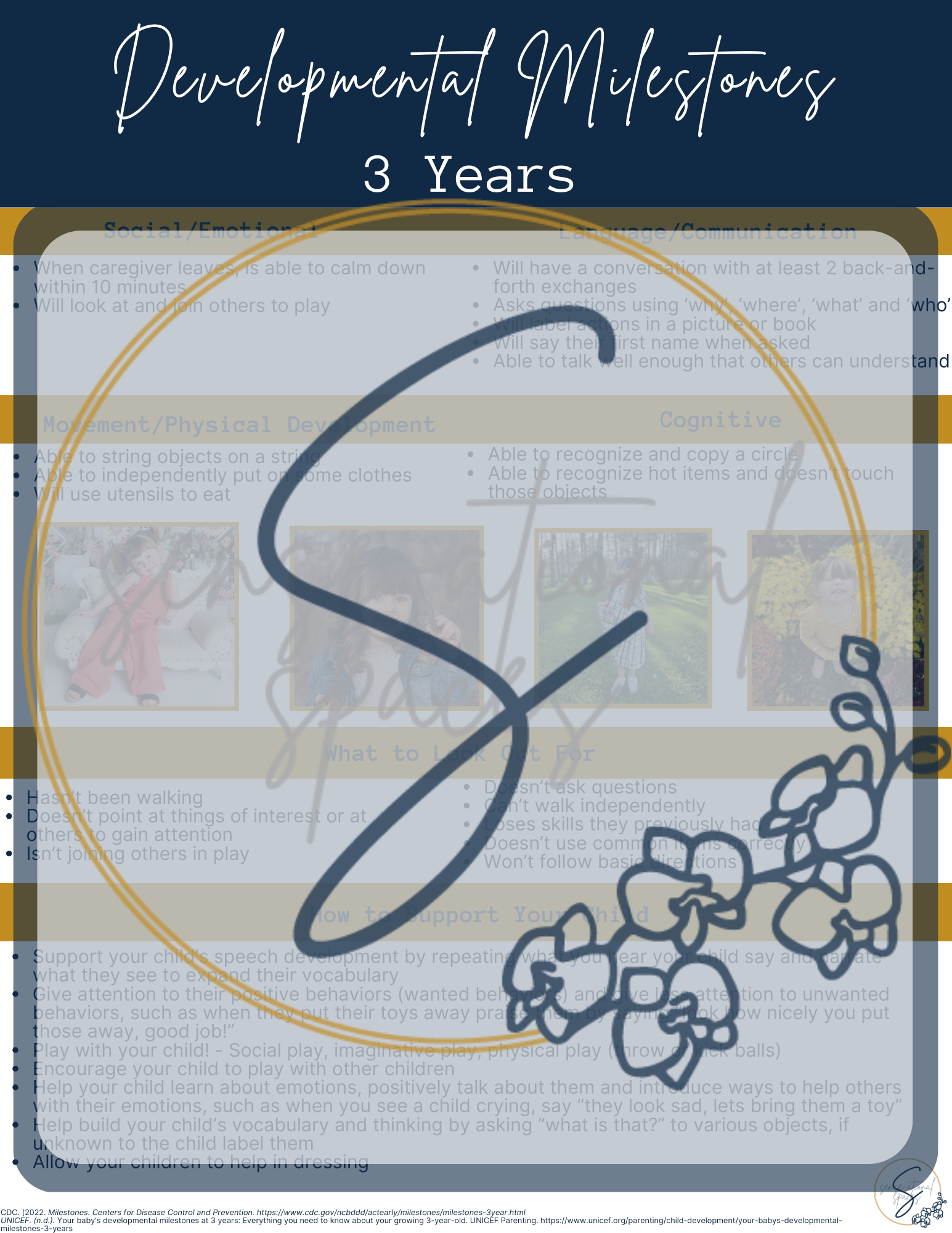 Developmental Milestones - 3 Years — SENSE-ational Spaces