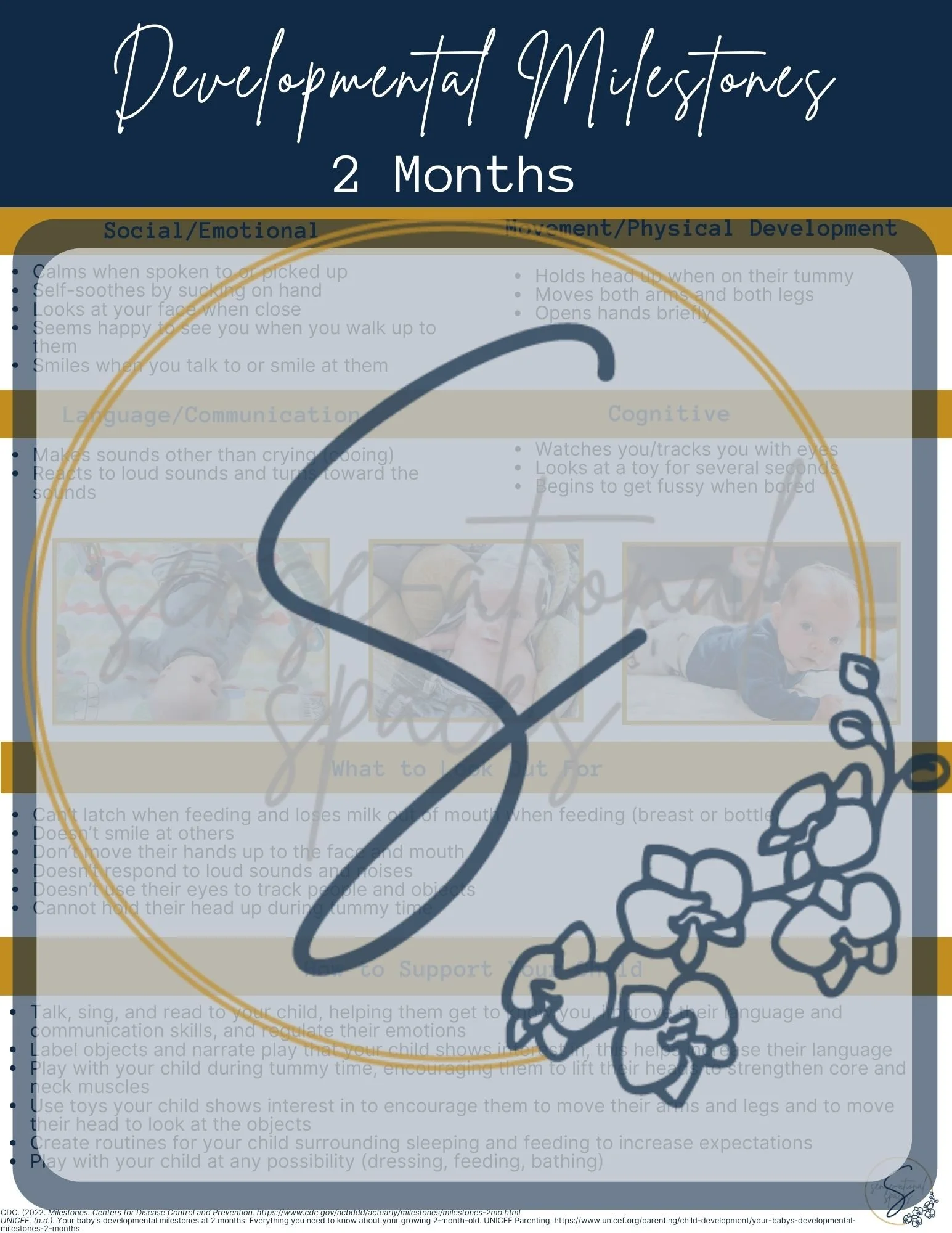Developmental Milestones - 2 months — SENSE-ational Spaces