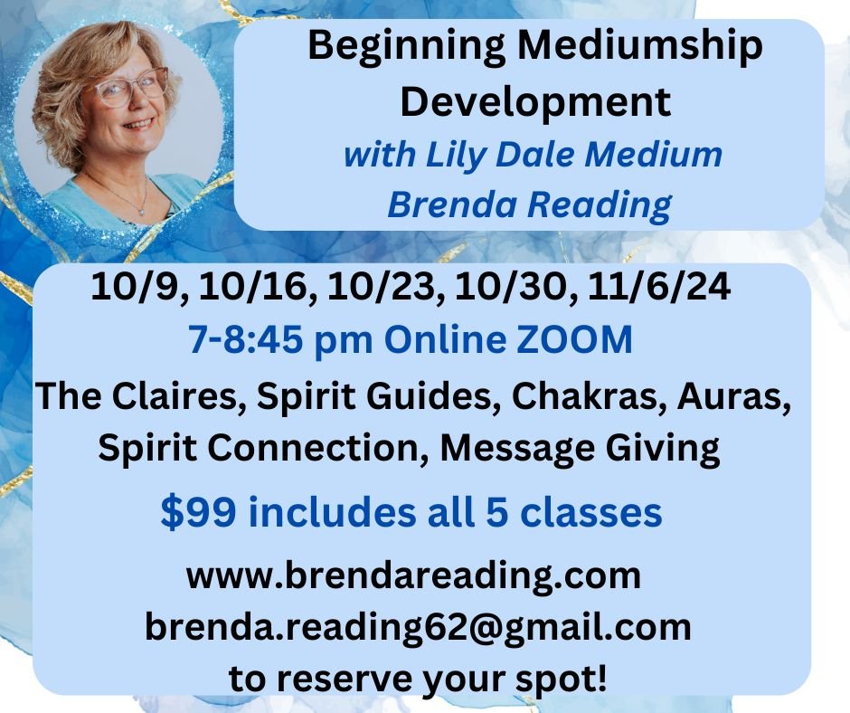 Classes & Events — Brenda Reading