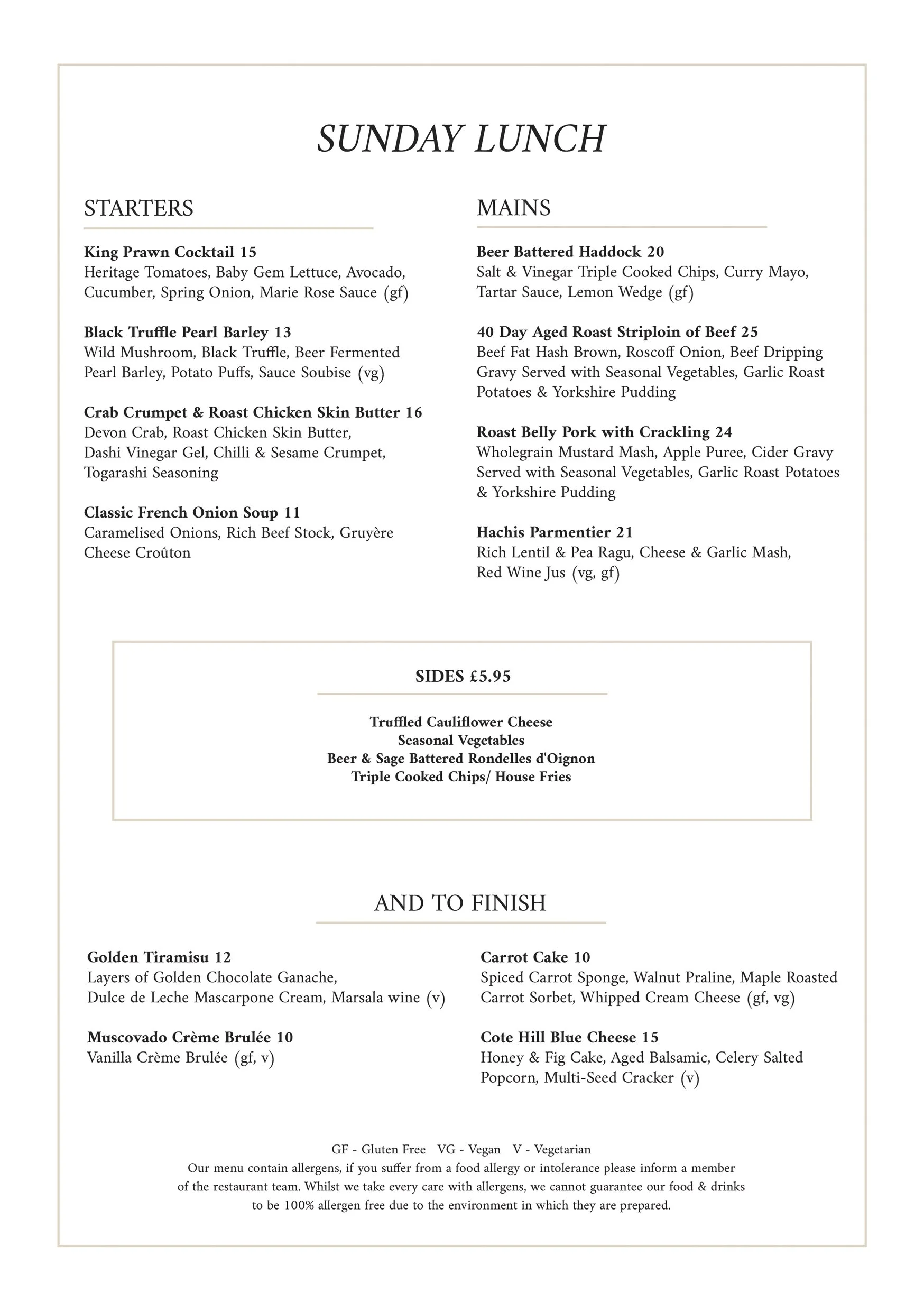 BAWTRY MENU — THE PANTRY 8020