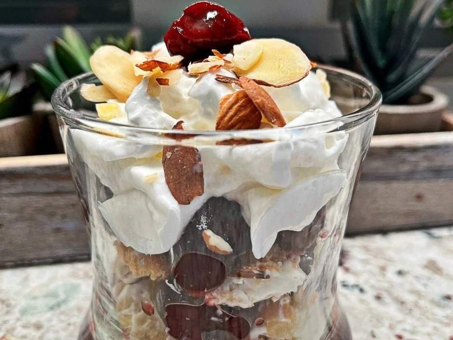 Almond Cherry Parfait — Dink Cuisine