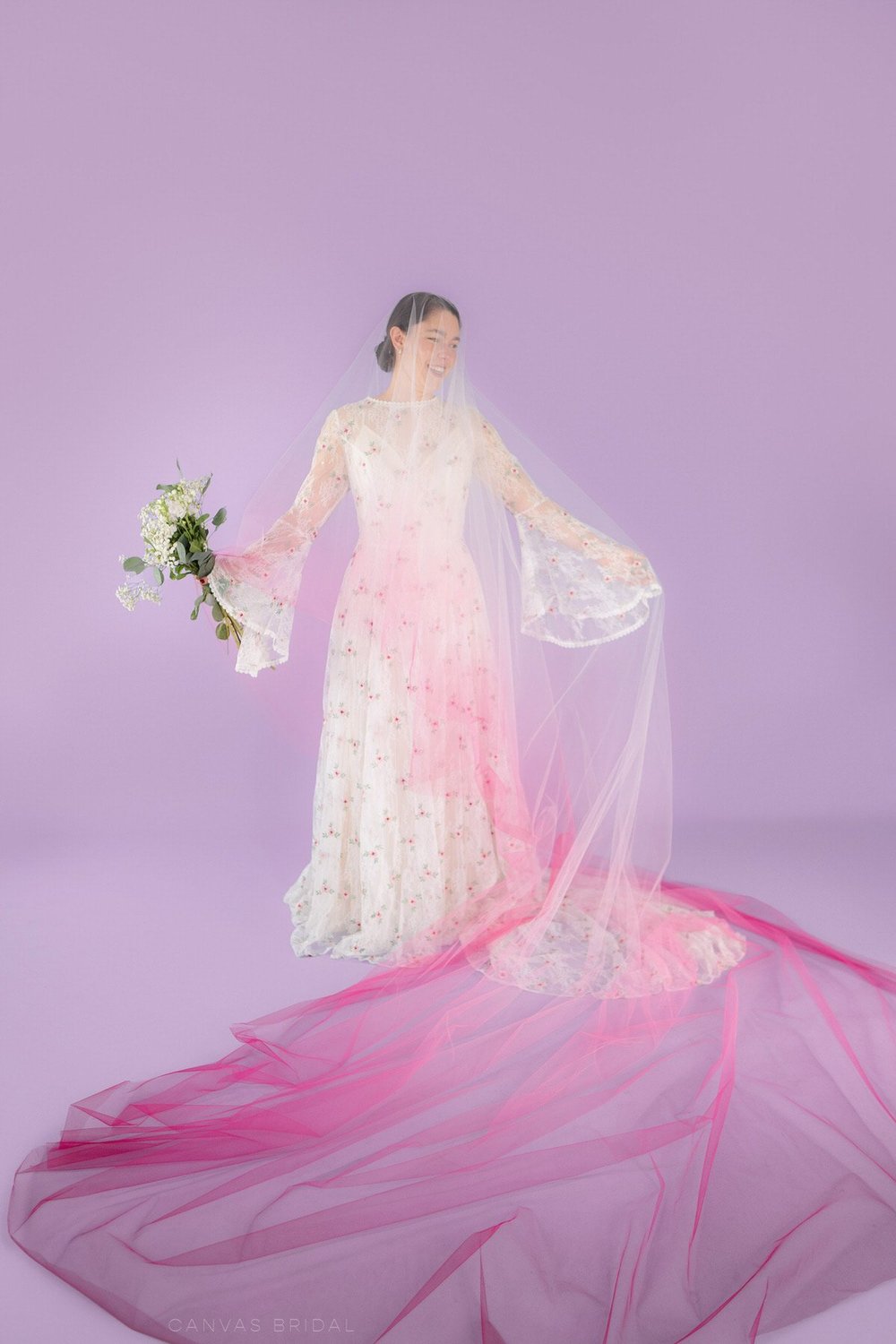Colorful Custom Veils - Hand-Painted - Unique - Custom Veils - Wedding ...