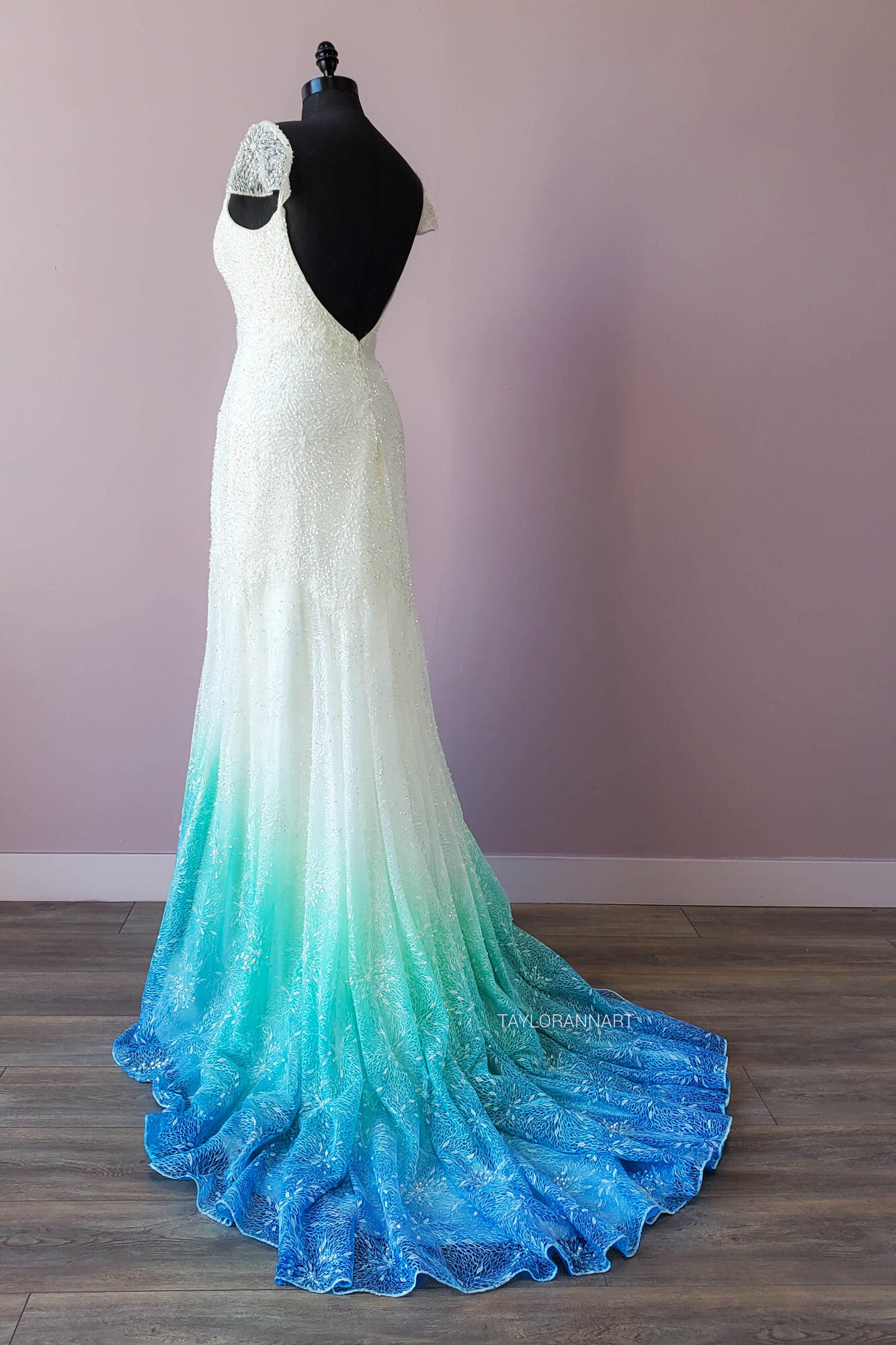 Blue Colour Wedding Frocks