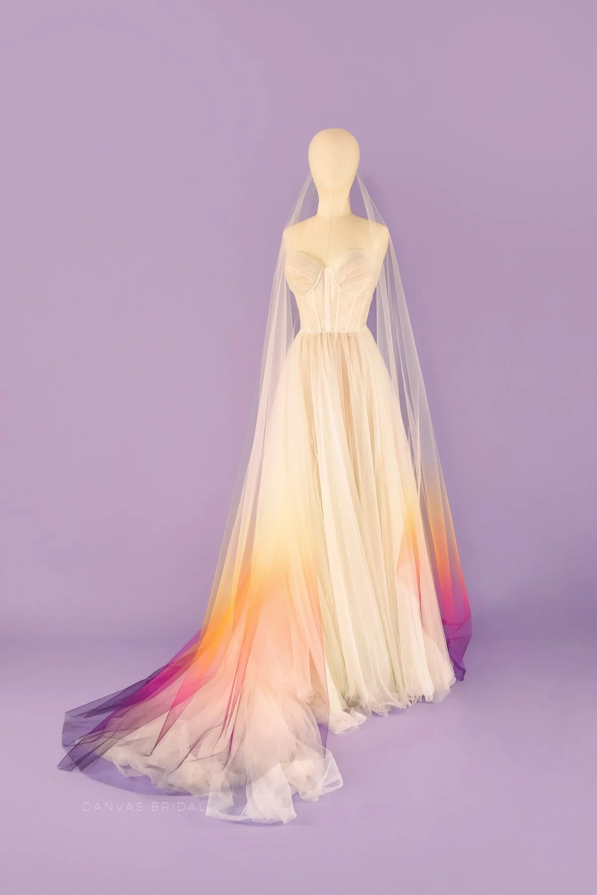 Colorful Custom Veils - Hand-Painted - Unique - Custom Veils - Wedding ...